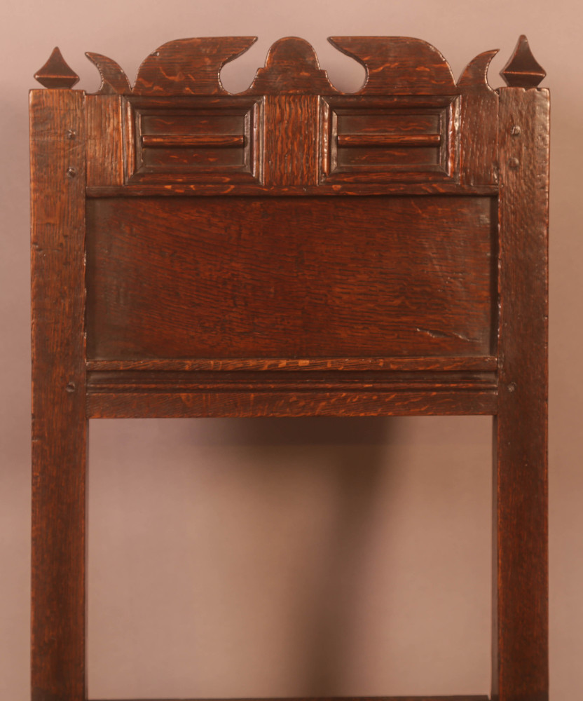 A 17th century Oak Back Stool | Wickersley Antiques