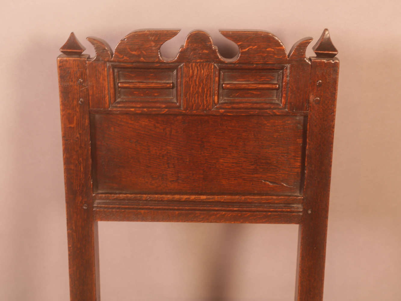 A 17th century Oak Back Stool | Wickersley Antiques