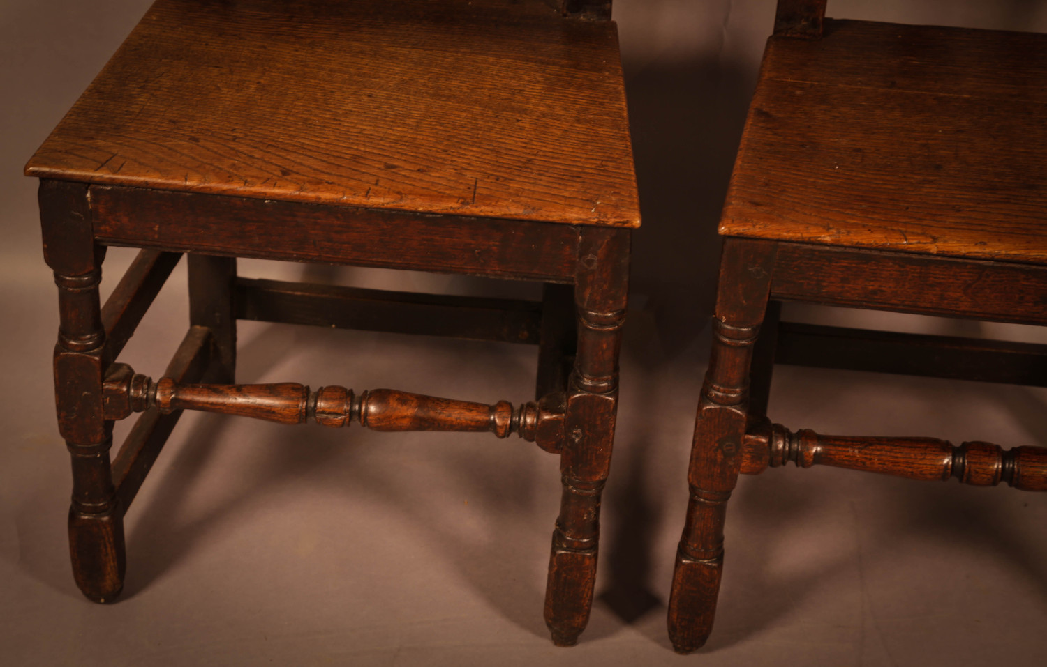 A Matching pair of 17th century Back Stools | Wickersley Antiques