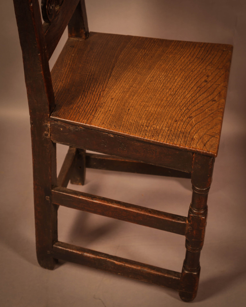 A Matching pair of 17th century Back Stools | Wickersley Antiques
