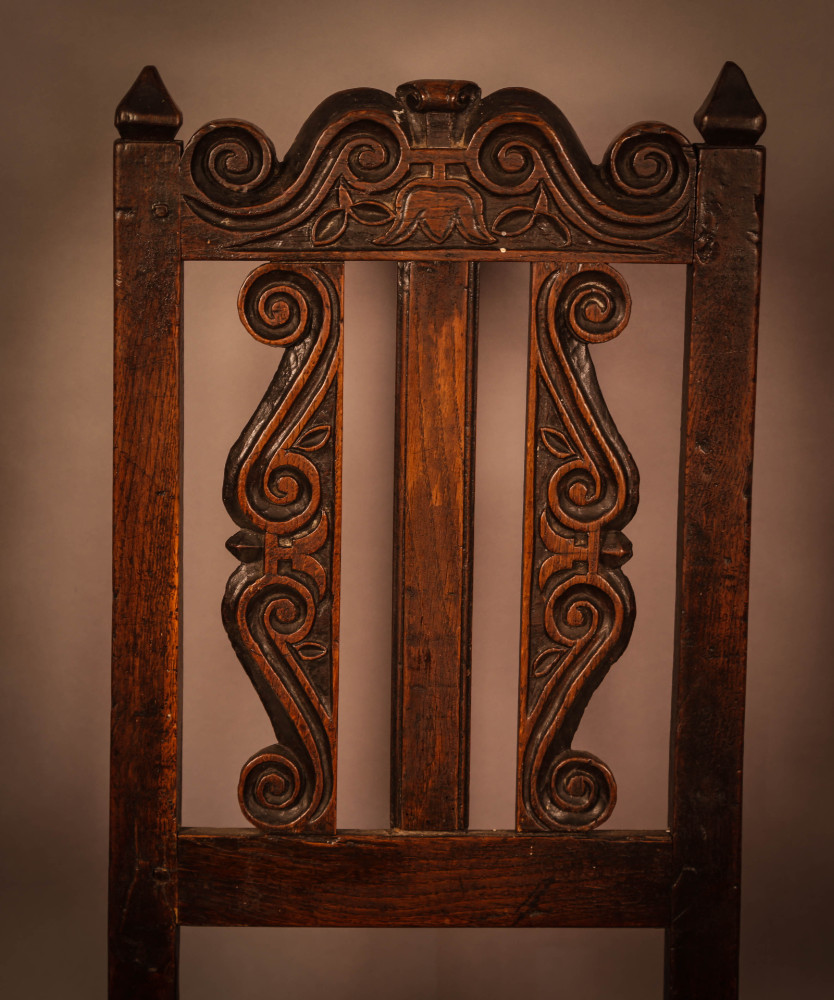 A Matching pair of 17th century Back Stools | Wickersley Antiques